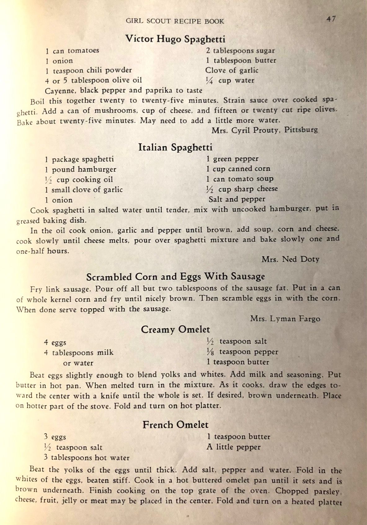 (Outdoors) Pocatello Council of Girl Scouts. Girl Scout Recipe Book ...